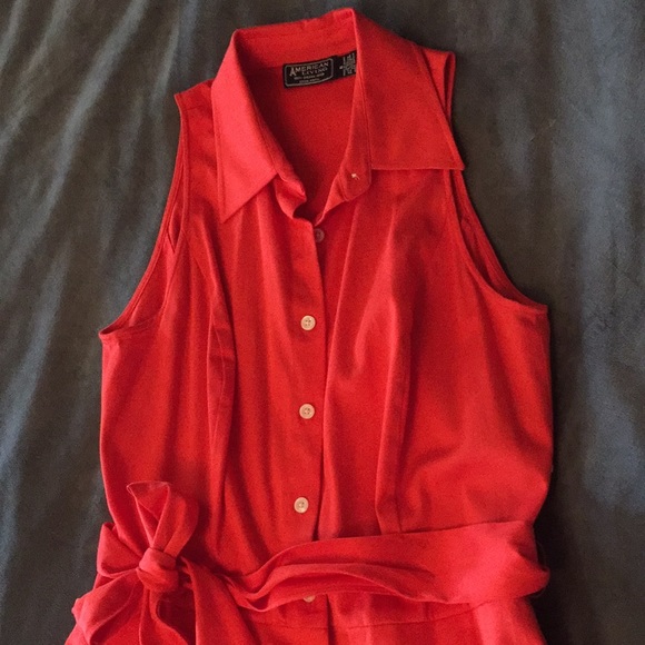 American Living | Dresses | Orange American Living Dress With Pockets ...